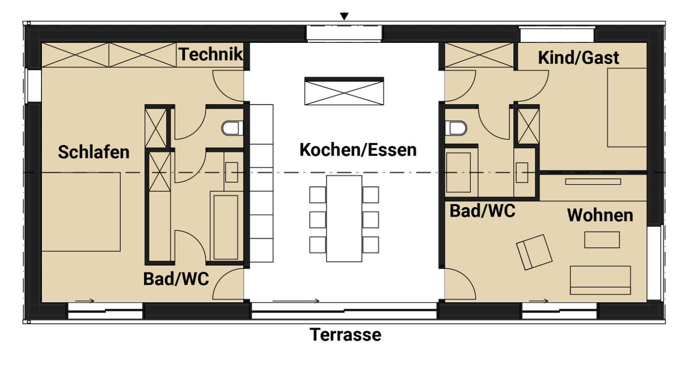 Das moderne Scheunenhaus - neues gesundes bauen