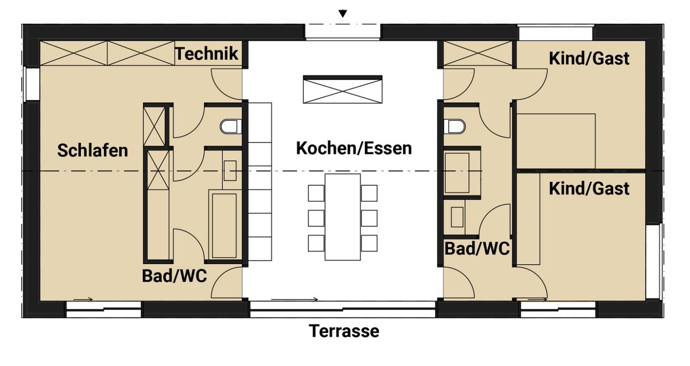 Das moderne Scheunenhaus - neues gesundes bauen